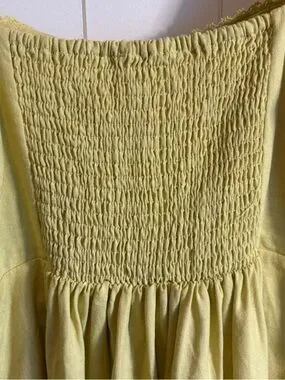Camila Coelho | Dresses | Nwt Camila Coelho Linen Mini Dress Xs Yellow ...